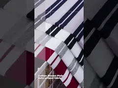 China 175cm Pure Cotton Stretch Stripe Fabric - Lightweight Organic Striped Material for T-Shirts with 100KG MOQ for sale