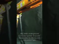 0 - 20 km/h Spruzzatore robotico di calcestruzzo bagnato con 15 - 16 m di distanza di tiro verso l'alto