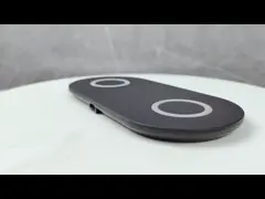 China YOUTONG Dual Fast Wireless Charger Pad with Stand - 2025 Model with Dual Qi Charging and Adjustable Design for sale