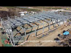 China Pre Engineered Steel Structure Building with Insulated Concrete Panels for sale