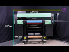 A1 All In One UV DTF εκτυπωτική μηχανή Μεταφορά αυτοκόλλητο εκτυπωτής με λαμινατήρα