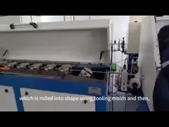 Video of online automatic inspection of steel pipe welds by eddy current flaw detector