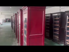2 In 1 Wine Fridge And Humidor With Spanish Cedar Wood Racks