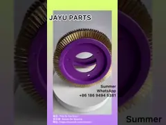 China Textile Finishing LK Stenter Brush Wheel Purple Color Plactic Material Copper Brass Brush Hair for sale