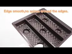 plastic brown chocolate tray