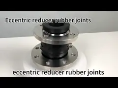 China Connection Pipe Eccentricity Reducer Flanged Rubber Expansion Joint DN50 PN16 Flange Connector for sale