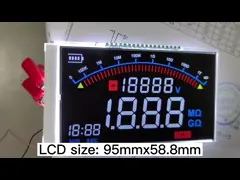 검은색 화면 색상 세그먼트 VA LCD 디스플레이 백색 백등으로 음 36PIN