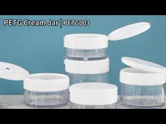 中国 PETG003 200g 250g 200g 250g ヘアボディクリーム PETGジャー フリップキャップ付き射出成形 カスタムカラーパッケージ 販売のため