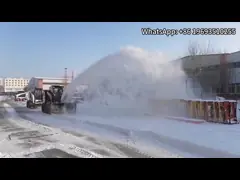 China 1200kg Skid Steer Loader JC120 Weichai 103kw with Snow Blower in Russia for sale