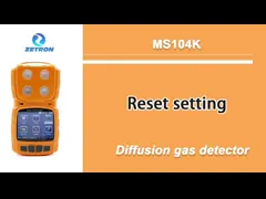 「Reset setting 」MS104K Diffusion Gas Detector