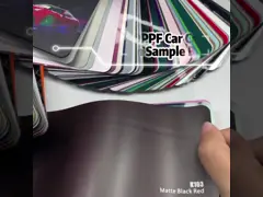 China K103 Matte Black Red TPU Car Color Protection Film Premium Car Wraps for sale