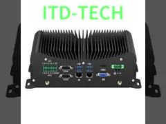 China Embedded Box PC industrial computer mini PC box LAN GPIO RS232 485 aluminum casing for sale
