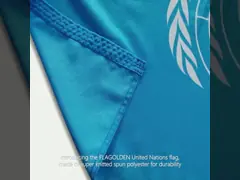 United Nations Flag 2x3' Super Knitted Spun Polyester National Flag