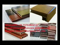 China WPC Wood Plastic Composites Decoration Profile Making Machine for sale