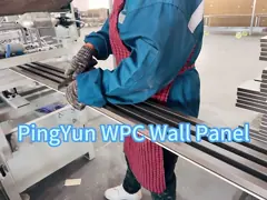 China Indoor wall decoration fireproof fluted decor pared wpc panel composite pvc wall panel wpc wall panel for sale