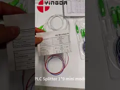 1x3 Fiber Optical PLC Splitter Singlemode G657A SC APC Connector 1260 - 1650 Nm
