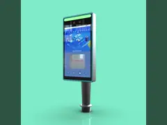 China JP181 8-Inch Dual-Lens WDR Camera Pedestrian Turnstile Access Control Device with Card Reader for sale