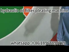 hydraulic oil filter pleating machine