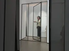 Shower Room Bathroom Glass Door Full Frame Inside And Outside Open Stainless Steel 304 Material