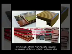 Cina Linea di produzione di profili di plastica in PVC WPC per macchine di estrusione industriali UPVC in vendita