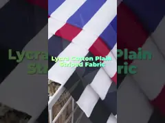 China Striped Cotton Fabric for T-Shirts - 175cm Width, 160g Lightweight, Breathable & Durable for sale