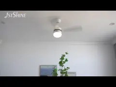 42 Inches Ceiling Fan With Lamp AC Motor Smart Control 4 Wood Blades