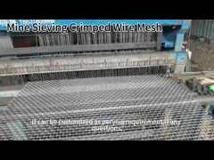 Mild Steel 45# 65Mn Plain Weave Crimped Wire Mesh Mine Sieving Mesh