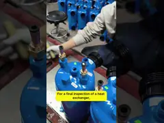 Intercambiador de calor de titanio resistente a la corrosión 10.5KW con tubo sin costuras de titanio puro