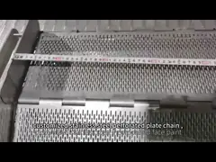 Food Grade Heat Resistant  Stainless Steel Chip Conveyor Belt Chain  perforated Conveyor Chains