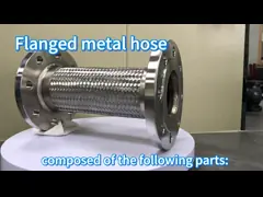 China DN500 SS304 Carbon Steel Flange Connection Flexible Metal Braided Hose Corrugated Flexible Metal Hose for sale
