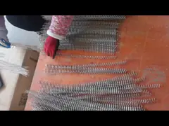 Stainless Steel Balance Weave Spiral Wire Mesh Conveyor Belt Production