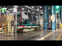 China Omni-Directional AGV Automated Guided Vehicle Dust-Free Workshop Customizable Docking Mechanism On Top Load 800KG for sale