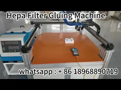 China Stainless Steel HEPA Filter Making Machine PLC Control Hot Melt Gluing Machine for sale