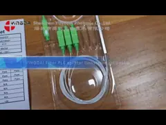 China Steel Tube NAP Fiber Optical Splitter G657A1 1x9 FTTR PLC Splitter SC APC Connector for sale