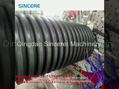 HDPE Inner Rib Enhanced Spiral Drainage Pipe Manufacturing Making Machine
