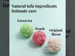OEM Dust-Free 100% Natural Ingredient Colorful Tofu Cat Litter Multi Scented Strong Caked