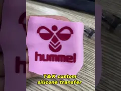 Custom 3D Logos Embossed Soft Silicone Heat Transfer Label For Clothing Use
