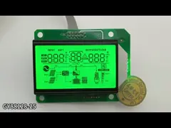China 5.0V Custom Segment LCD Display HTN Positive Green Backlight Inverter LCD Display for sale