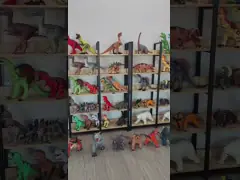 Dinosaur Figure Set Realistic Hand Painted Dilophosaurus Figures With Movable Jaws