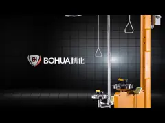 Standard Version Emergency Shower With Eyewash Station ABS Material （Yellow）