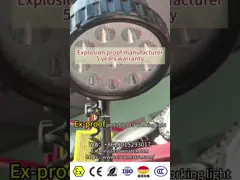 China Zone 1 Offshore Onshore Explosion Proof Portable LED Working Lighting Whole Plastic GRP 100-295VAC For Oil Hazardou Environment for sale