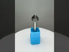 China SK-9 Carbide Rotary File 90 Degree Angle Double Cut For Die Grinder 1"  X 1/2"  With 1/4" Shank for sale