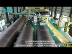 China SCADA Fusion Bonded Epoxy Steel Pipe Coating Line Machine Air Cooling for sale
