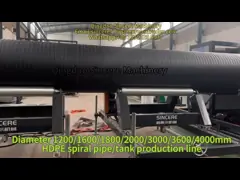 중국 강화된 DWC 헐리우드 HDPE 와일딩 파이프 추출 라인 제조 기계 판매용