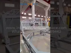 a cover shifting frame for a heat treatment pit type furnace
