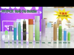 China 10ml PP Plastic Roll On Bottle Cylindrical Shaped For Perfume for sale