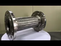 China DN125 PN16 Stainless Steel 316 Wire Braided Flexible Flange Hose with 2.5-4.0 MPa Working Pressure for sale