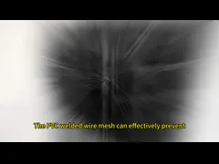 Heavy Duty Black  Green Pvc Coated Welded Wire Mesh Square Hole For Gardening And Fencing