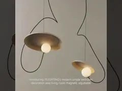 Nordic modern simple bedroom decoration aisle living room magnetic adjustable creative designer chandelier