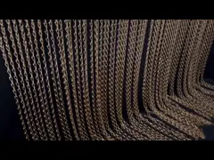 Aluminum Decorative hanging double hook chain curtain metal fabrics